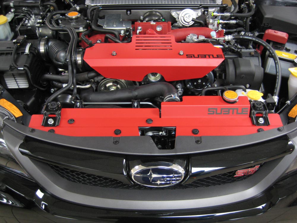 SUBTLE SOLUTIONS: Alternator Covers (red, blue, black, or brushed)